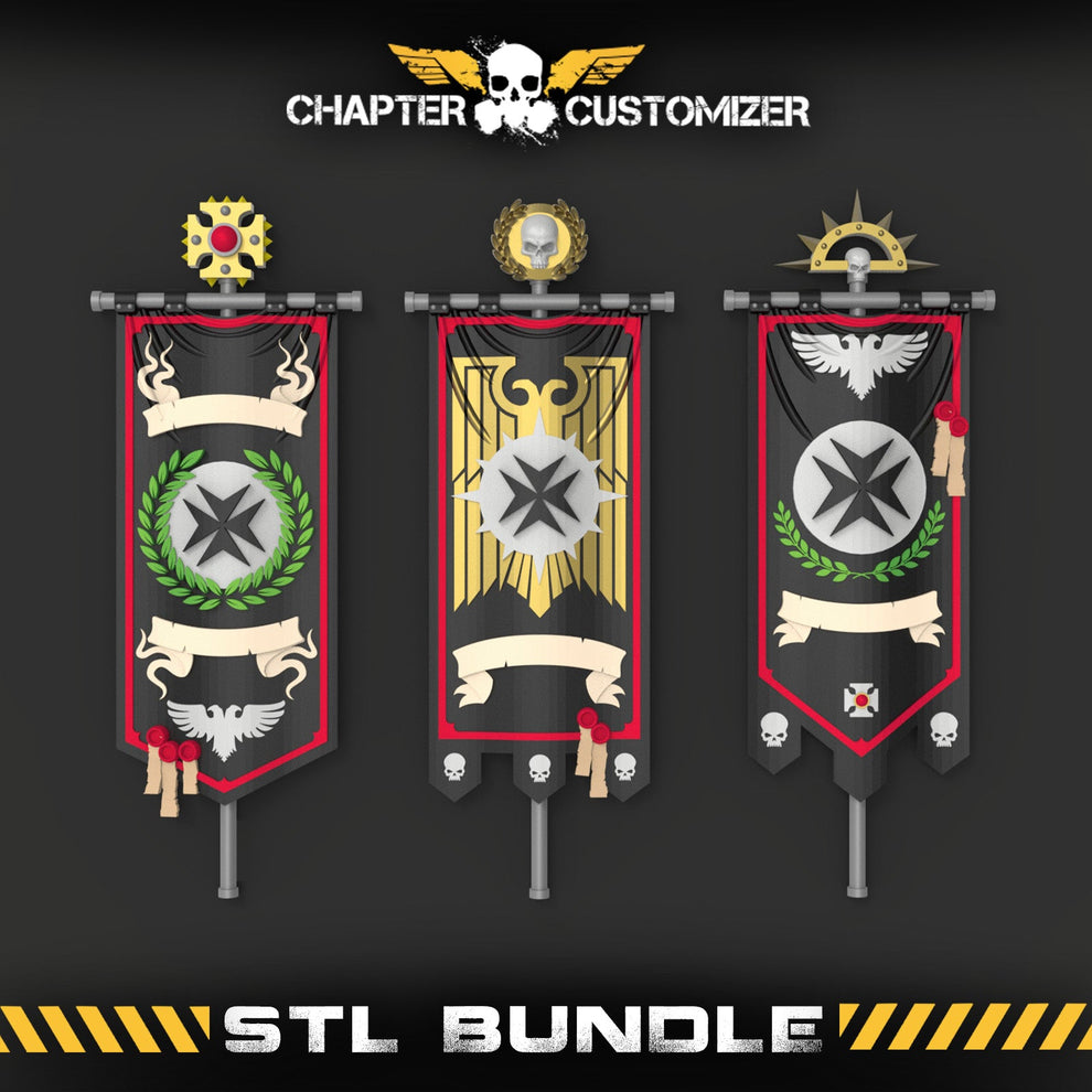 Templars STL Chapter Standard Bearer Banners – Fallout Hobbies