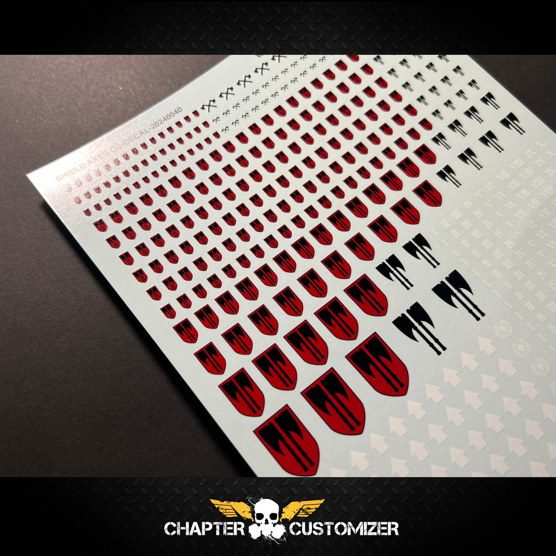 Shield Axes Pre-Cut Waterslide Decal – Fallout Hobbies