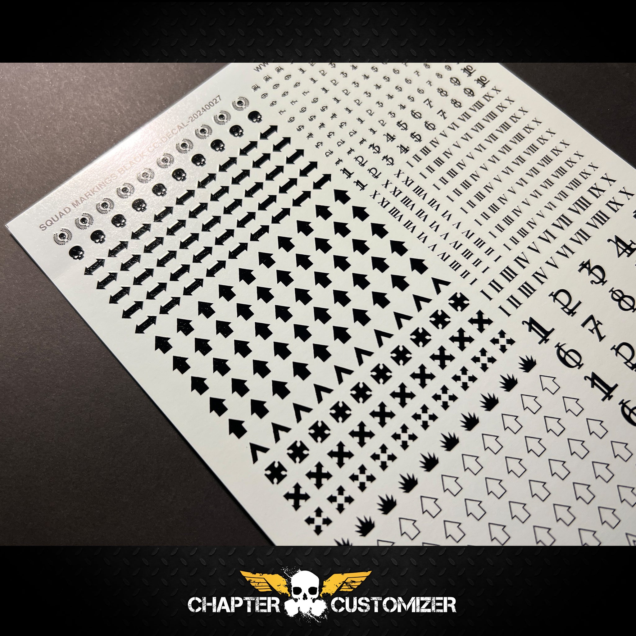 Squad Markings Black Pre-Cut Waterslide Decal – Fallout Hobbies