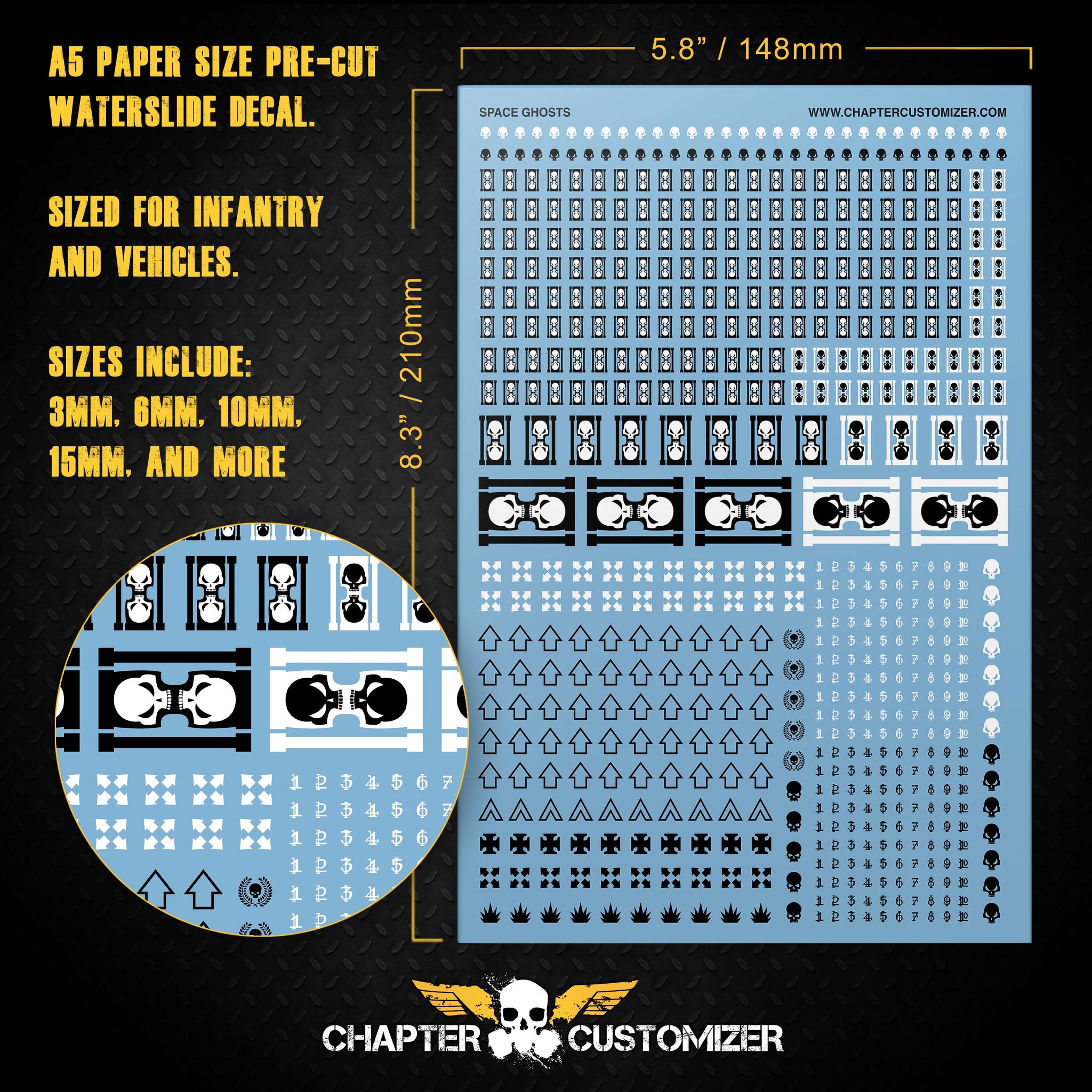 Space Ghosts Decal Pre-Cut Waterslide Decal – Fallout Hobbies