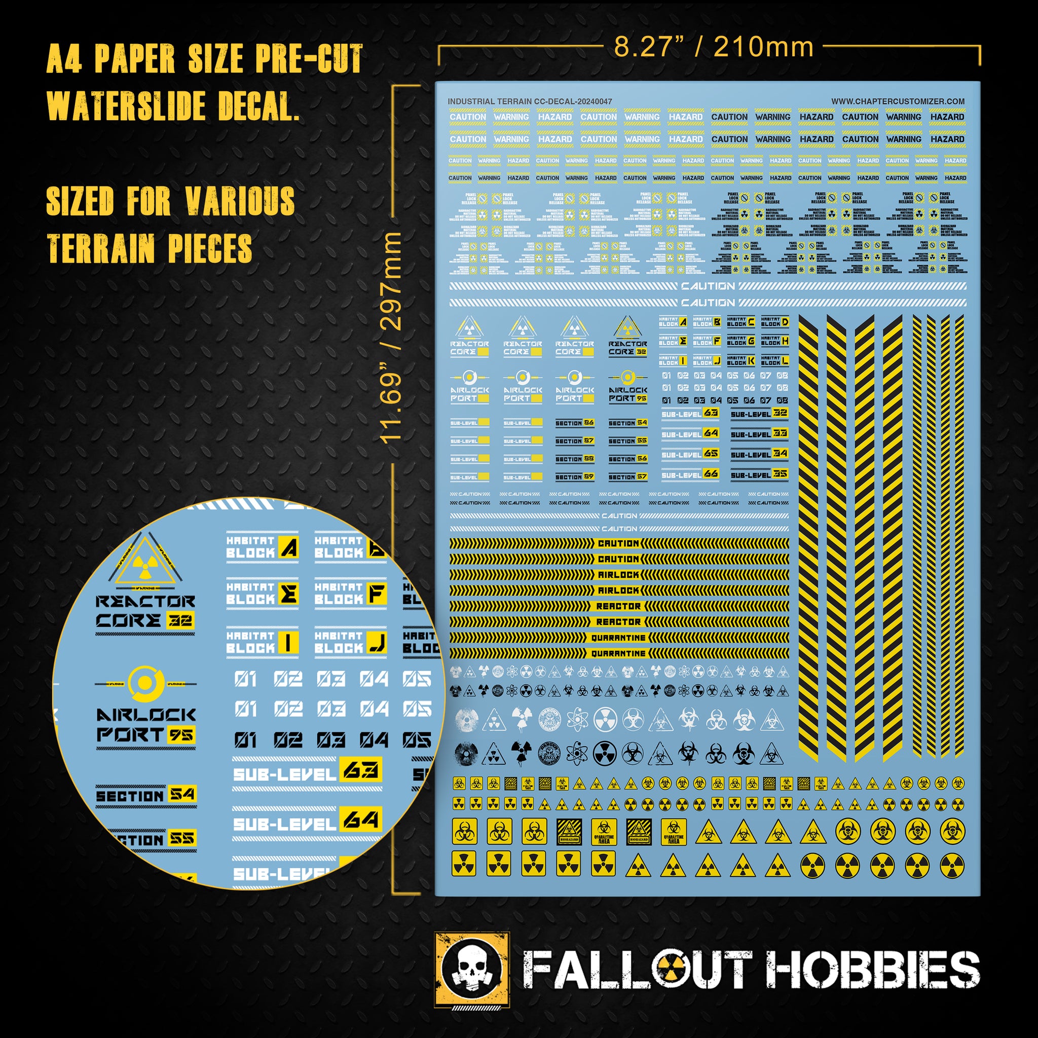 Industrial Terrain Pre-Cut Waterslide Decal Sheet – Fallout Hobbies