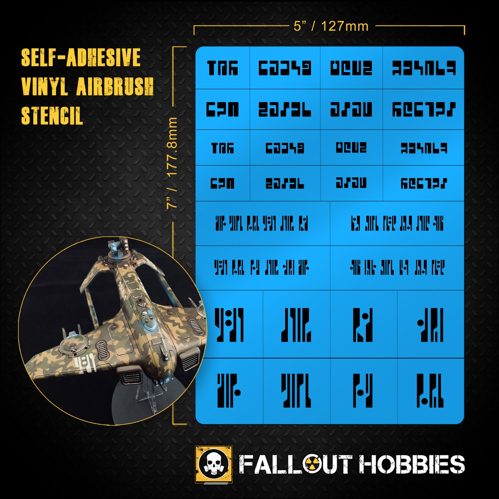 Alien Barcode Airbrush Stencil – Fallout Hobbies