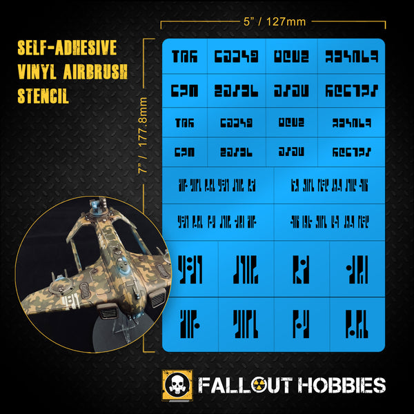 Alien Barcode Airbrush Stencil – Fallout Hobbies