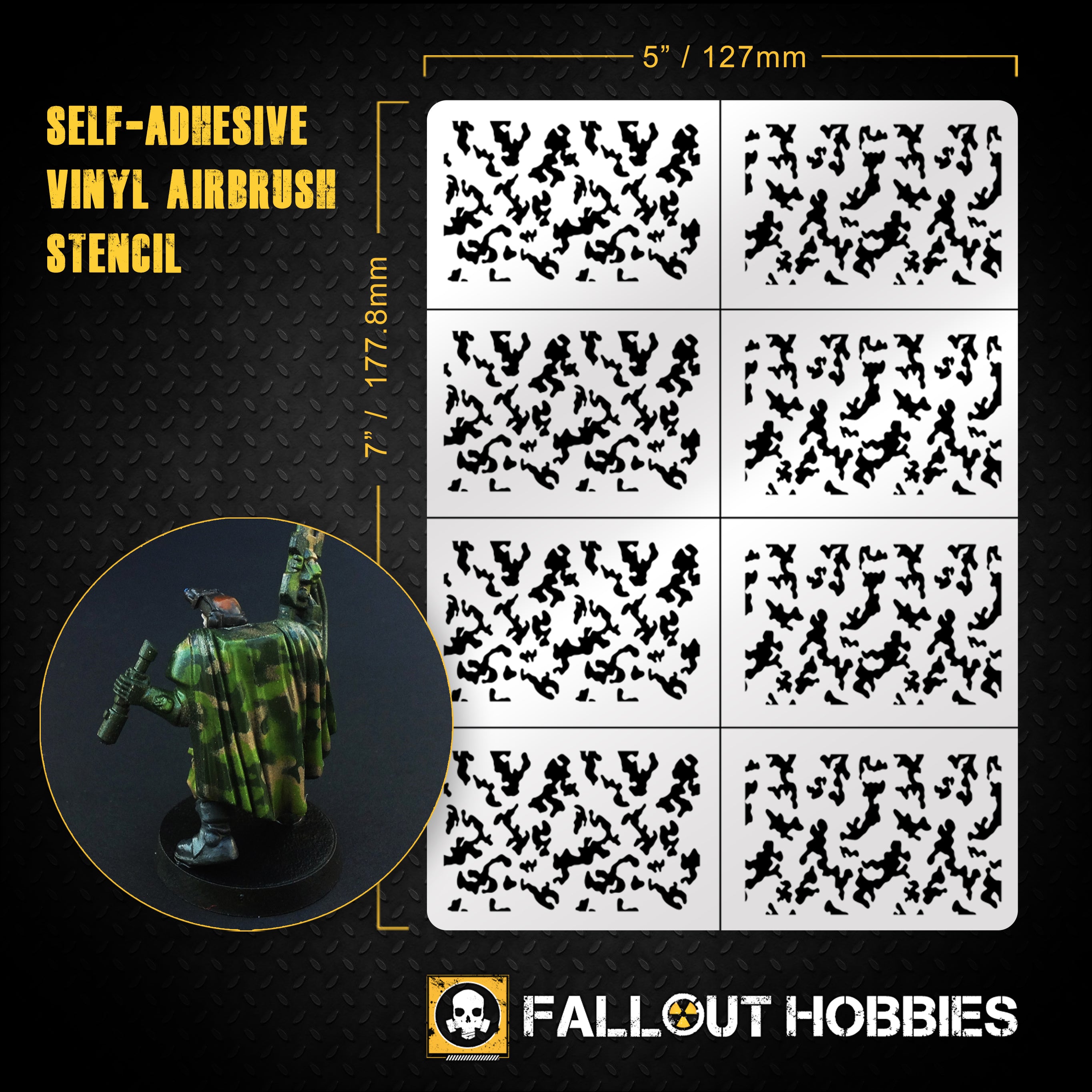 Infantry Traditional Camo Airbrush Stencil – Fallout Hobbies