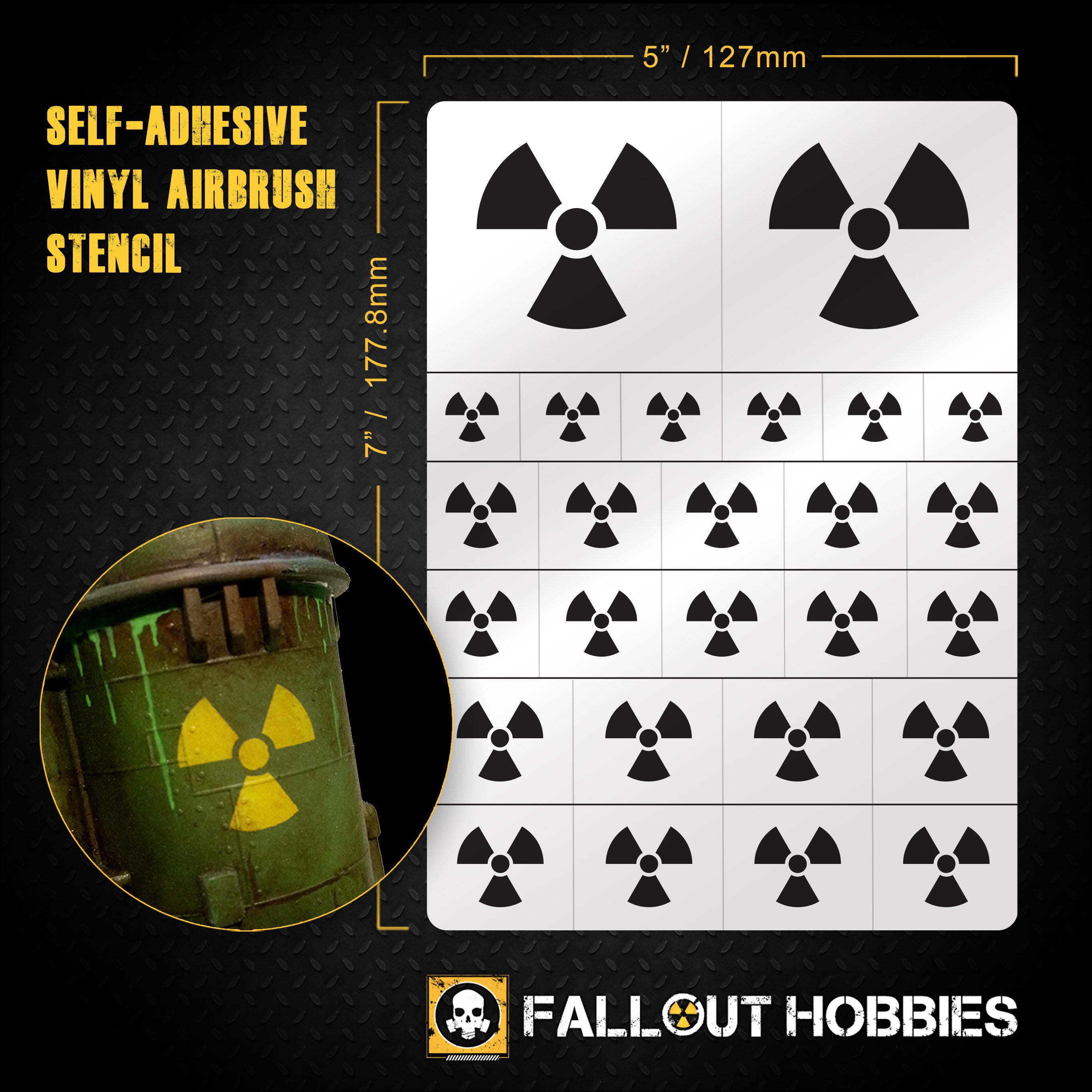 Radioactive Airbrush Stencil – Fallout Hobbies