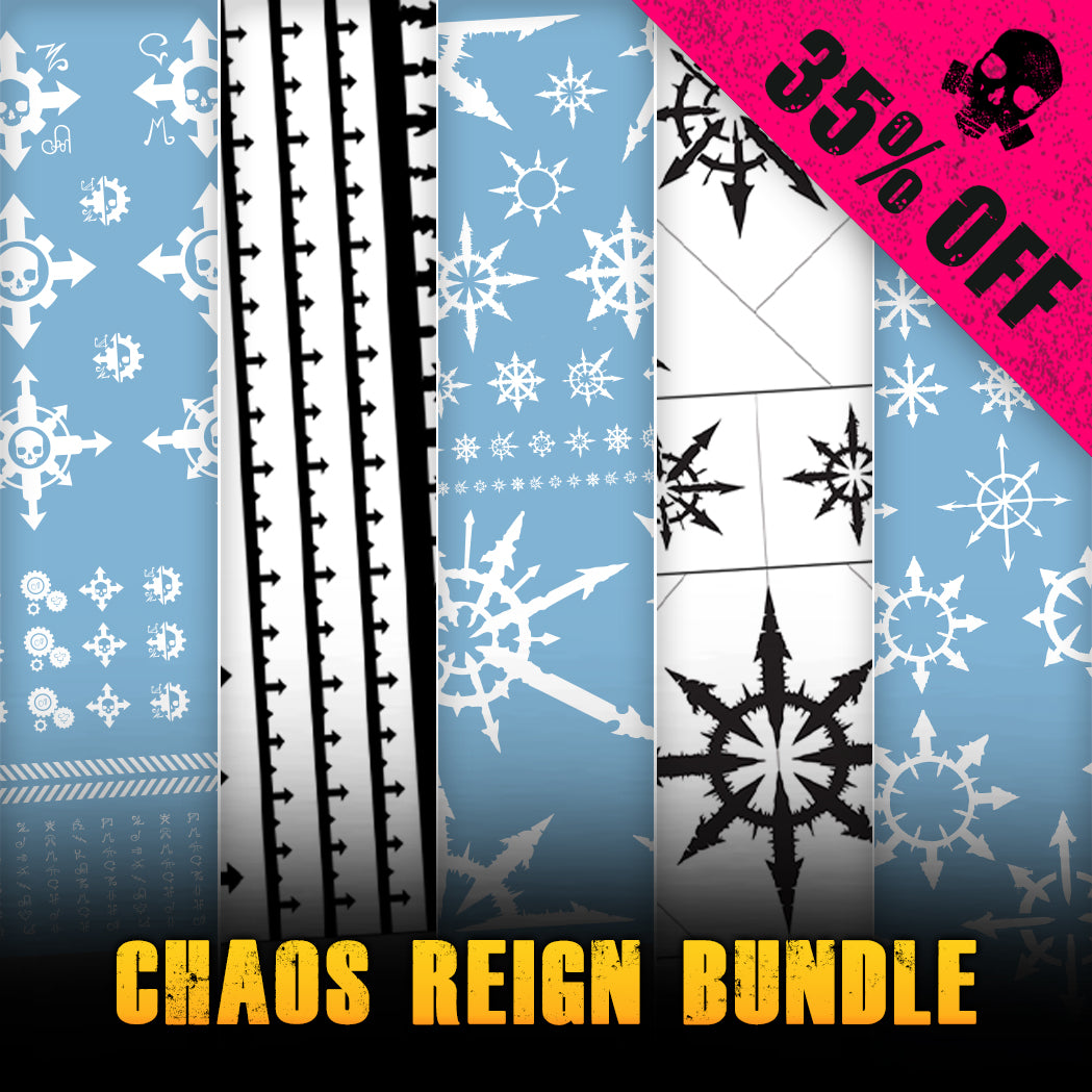 Chaos Reign Bundle - Fallout Hobbies - Stencils & Decals
