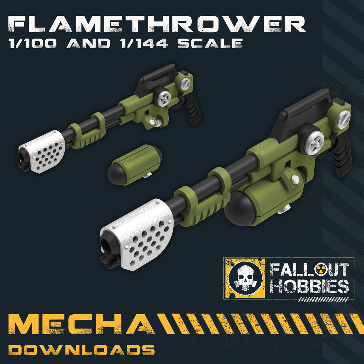 Flame Thrower 3D STL File Download – Fallout Hobbies