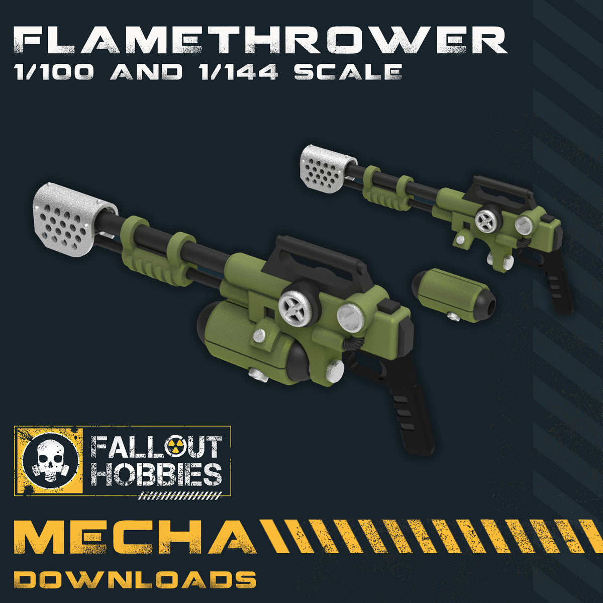 Flame Thrower 3D STL File Download – Fallout Hobbies