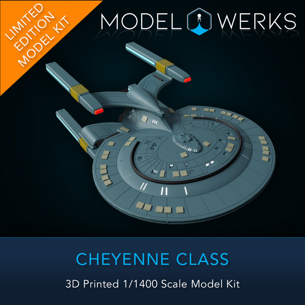 1/1400 Cheyenne Class 3D Printed Model Kit – Fallout Hobbies