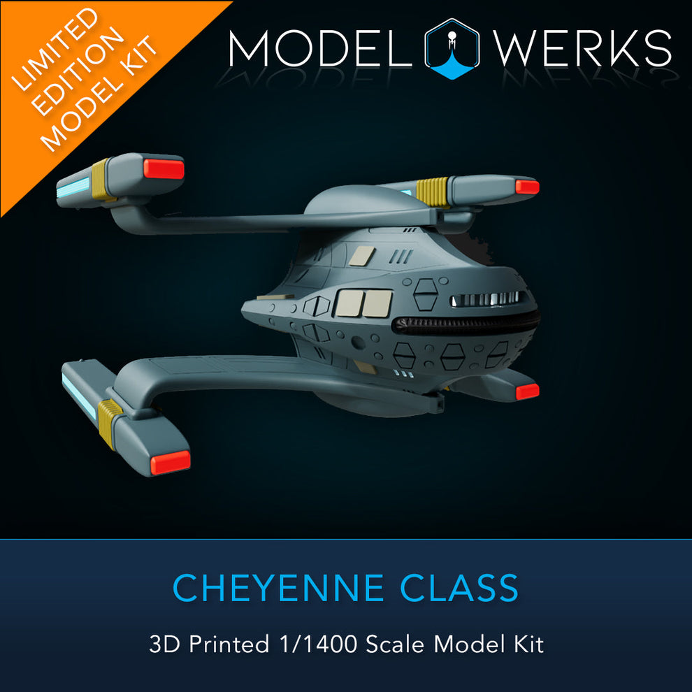 1/1400 Cheyenne Class 3D Printed Model Kit – Fallout Hobbies