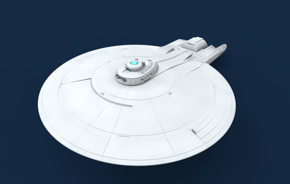 1:1000 Discovery Enterprise Frigate Conversion Kit STL File Download ...