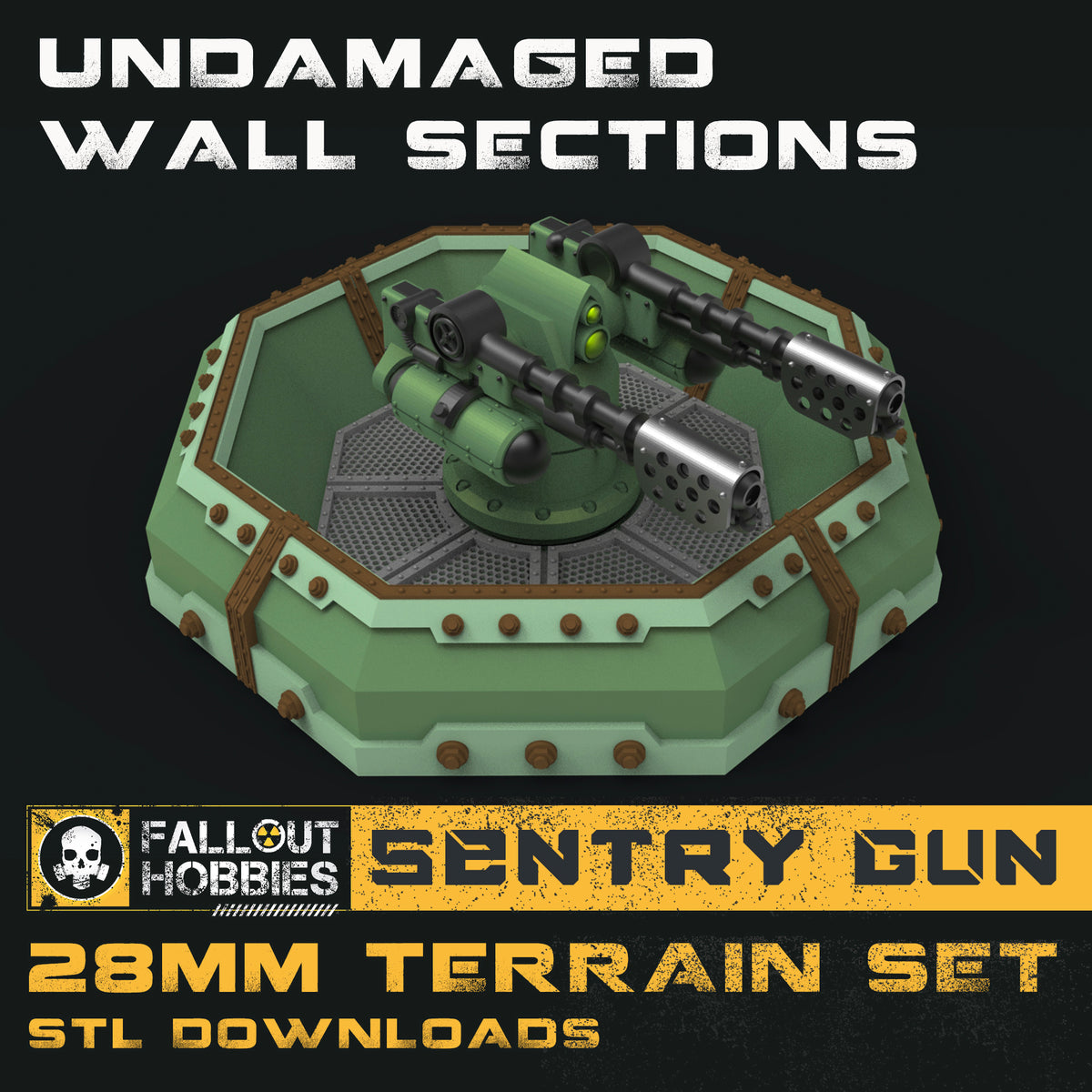 Sentry Gun STL Terrain kit – Fallout Hobbies