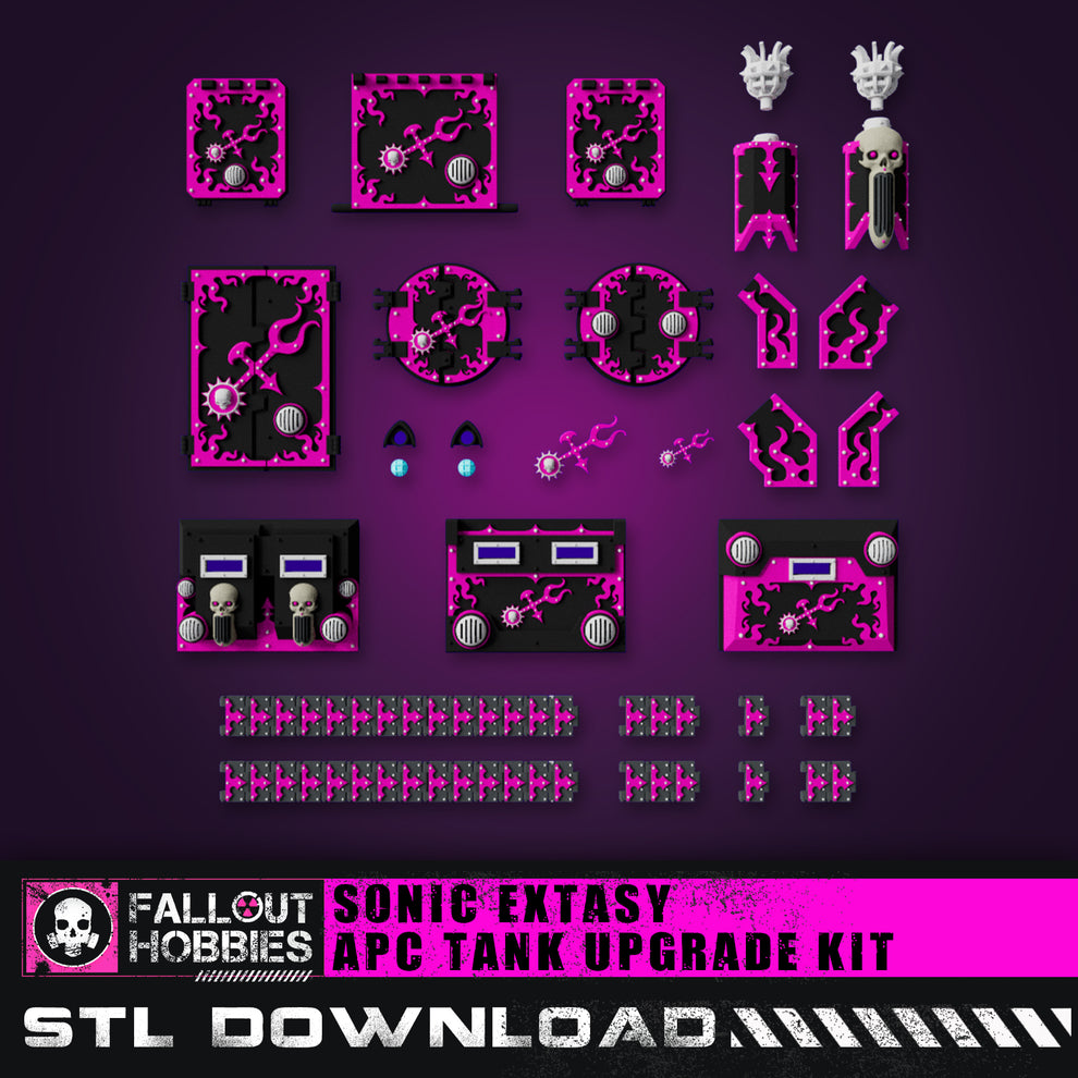 Sonic Extasy APC Tank Upgrade Kit STL File Download – Fallout Hobbies