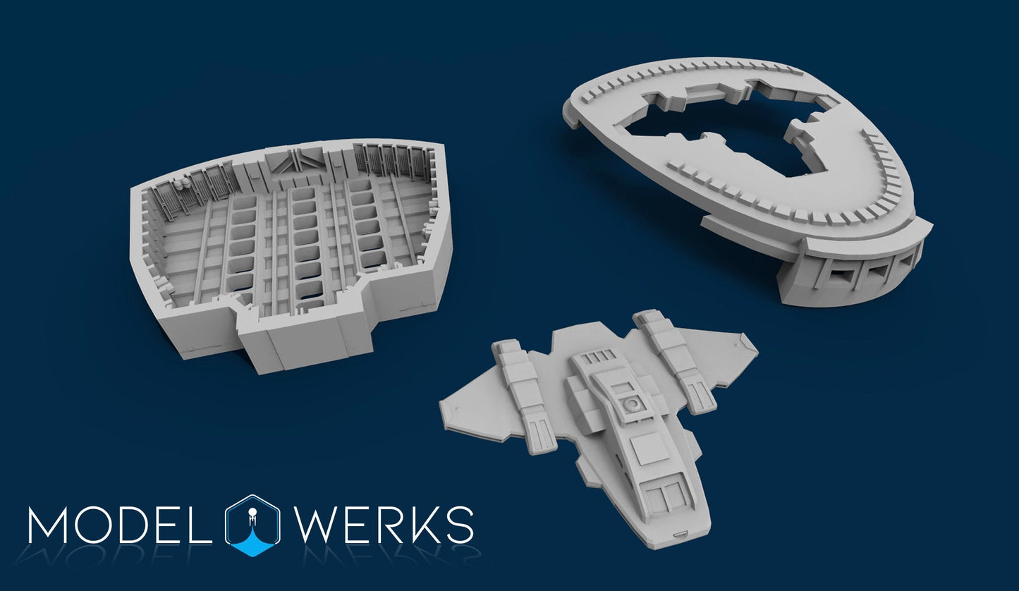 1:1000 Scale Voyager Aeroshuttle Bay STL File Download – Fallout Hobbies