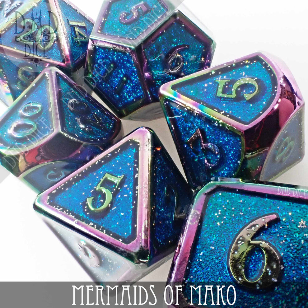 Mermaids of Mako Metal Dice Set – Fallout Hobbies