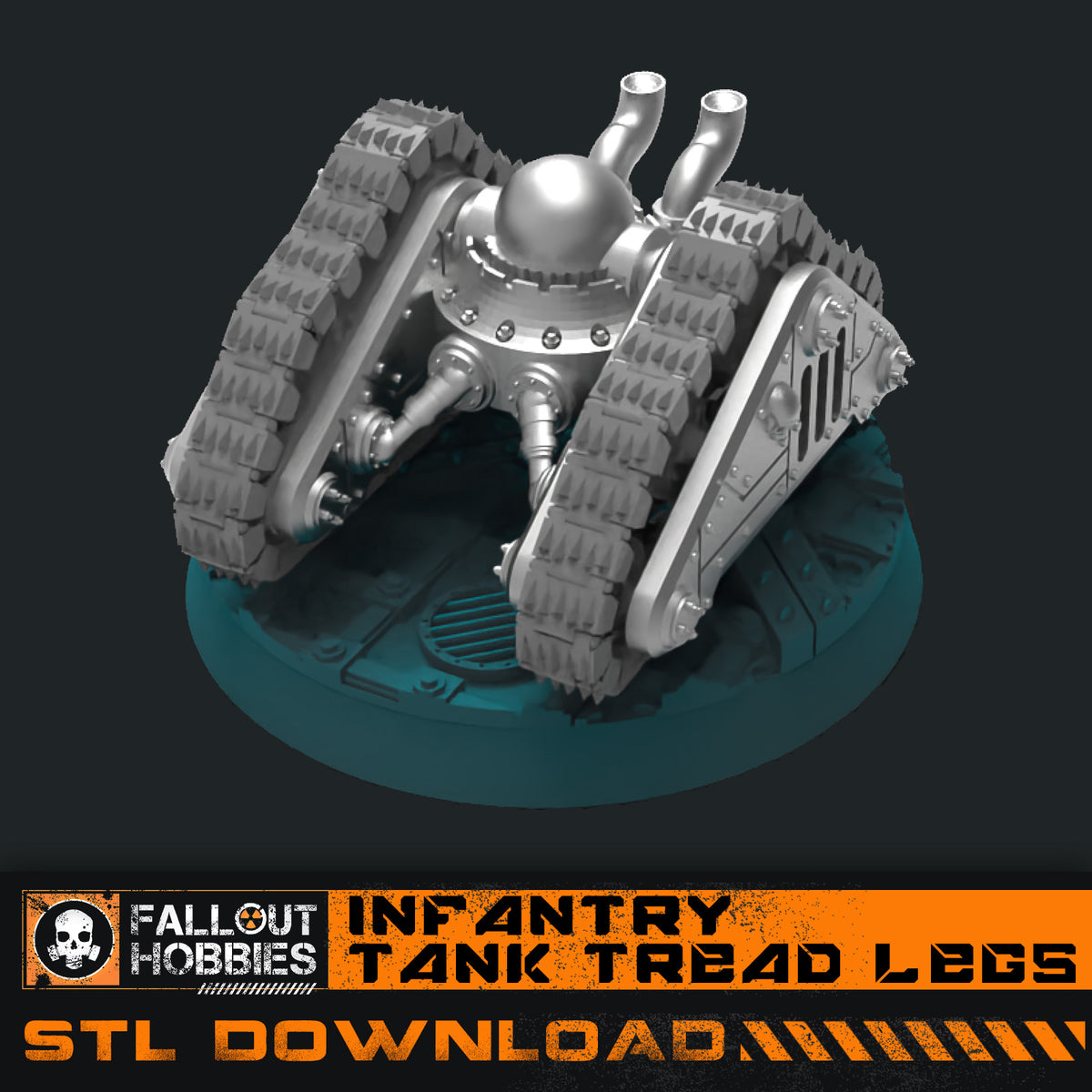 Infantry Tank Tread Legs STL File Download – Fallout Hobbies