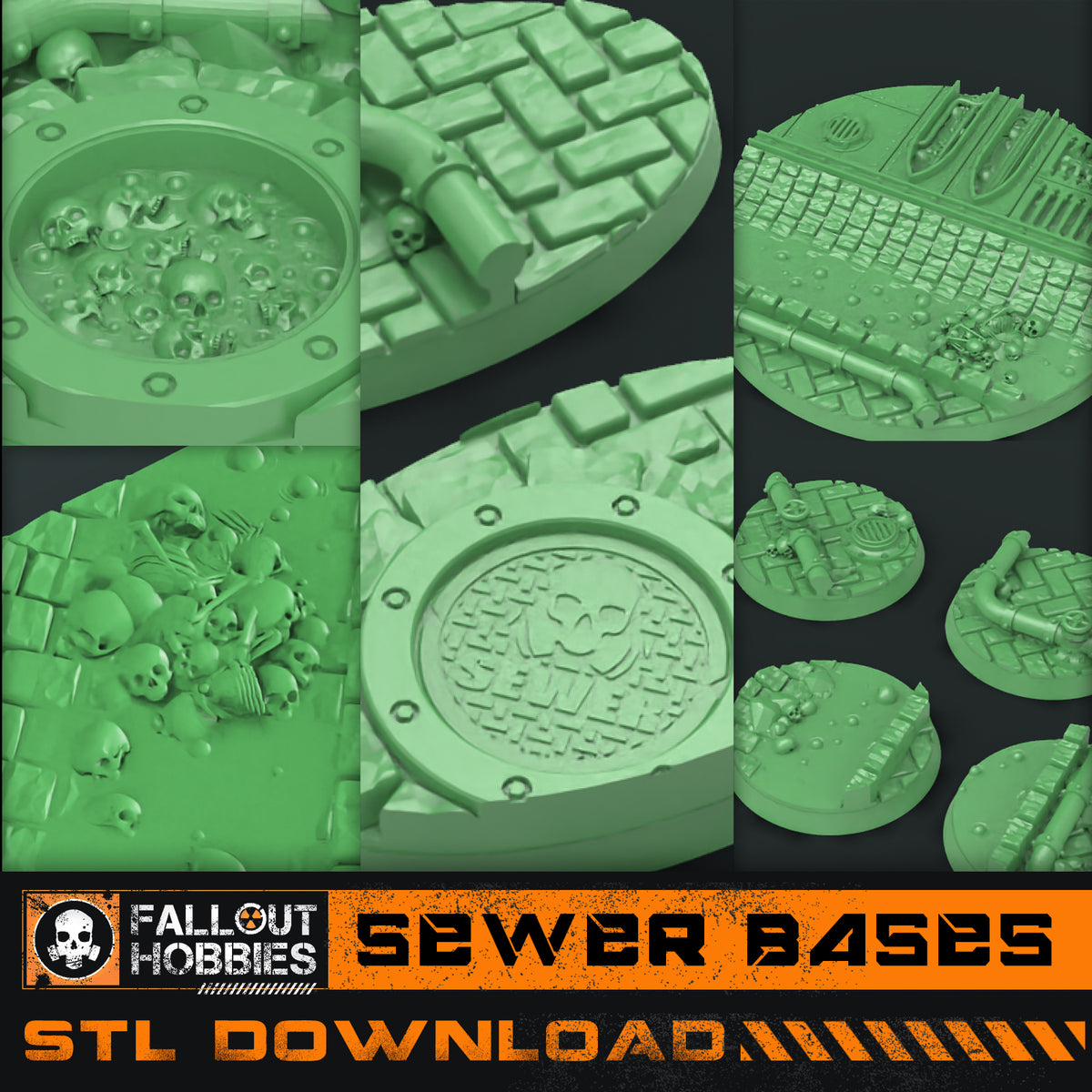 Sewer Downloadable STL Base Collection – Fallout Hobbies